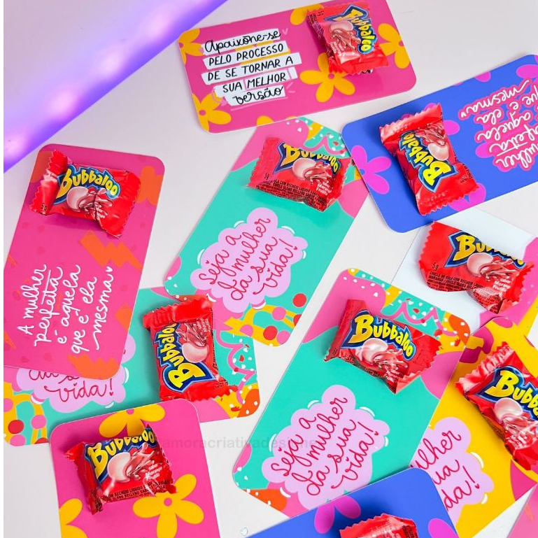 25 chicletes Bubbaloo coleção poderosas (mimo para clientes) | Shopee ...