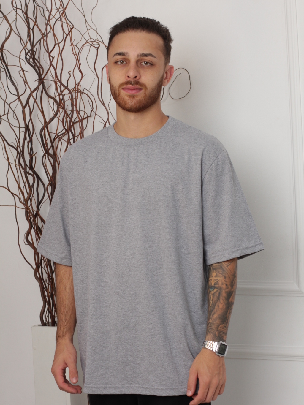 Camiseta Oversized Basica Streetwear Masculina | Shopee Brasil