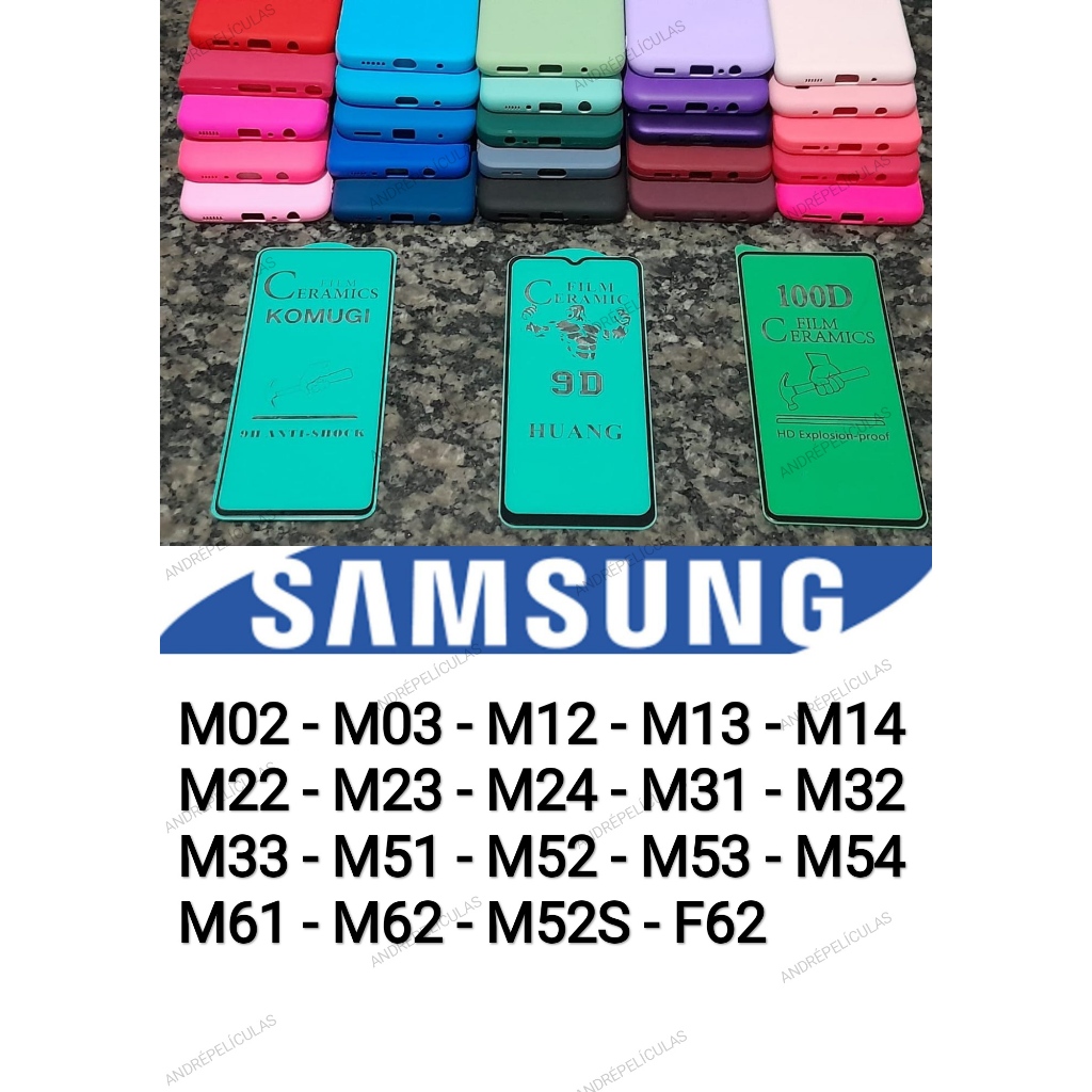 KIT PELICULA CERAMICA+CAPA SAM: M02, M03, M12, M13, M14, M22, M23, M24, M31, M32, M33, M34, M51 ...