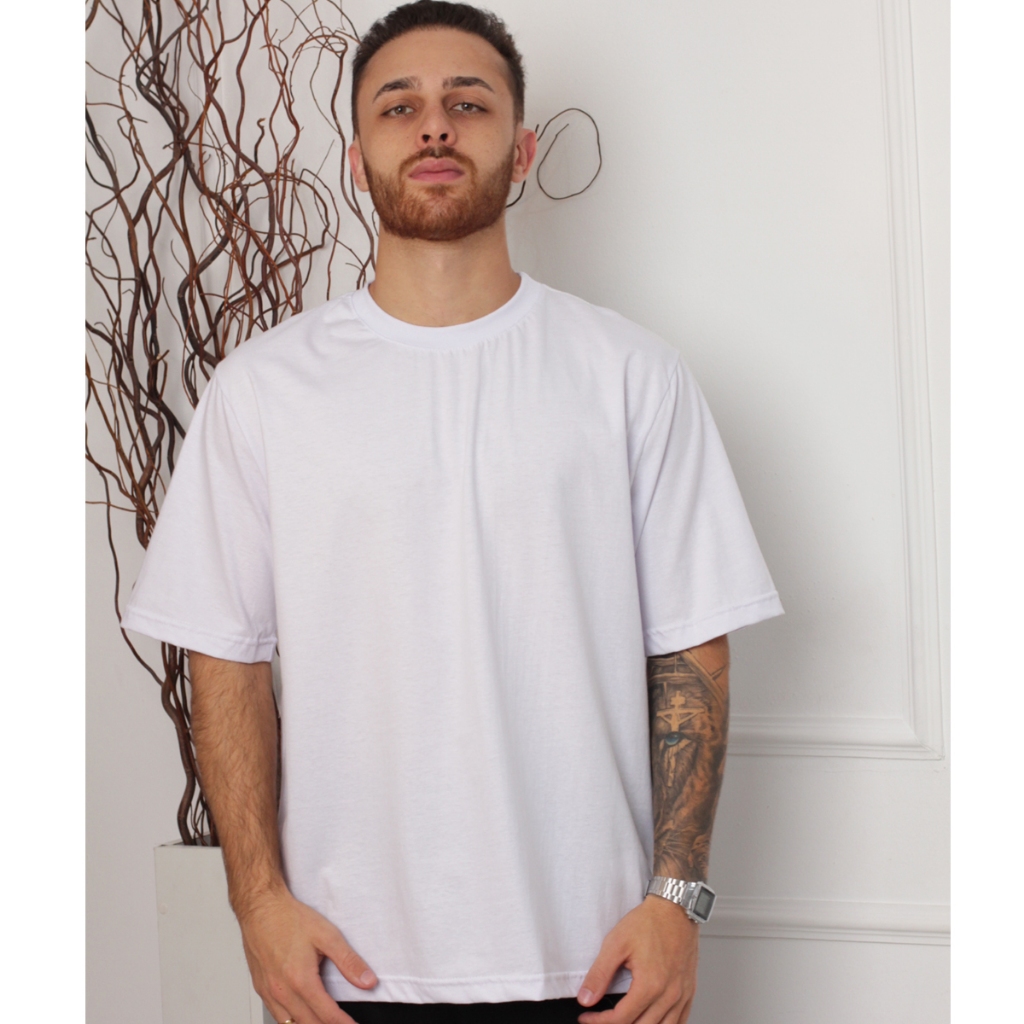 Camisa Camiseta Oversized Masculina Basica Streetwear | Shopee Brasil