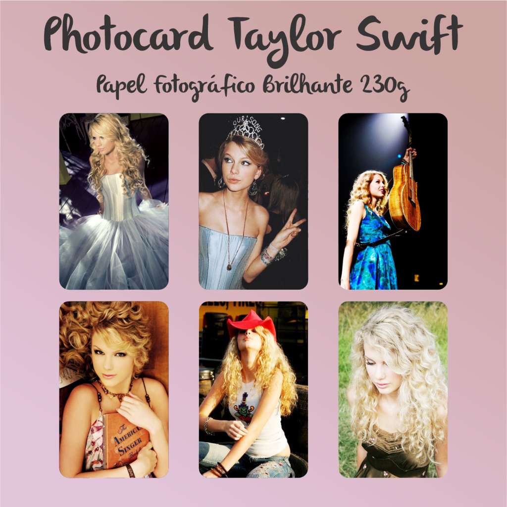 Kit Taylor Swift - 6 Photocards - Taylor Swift | Shopee Brasil