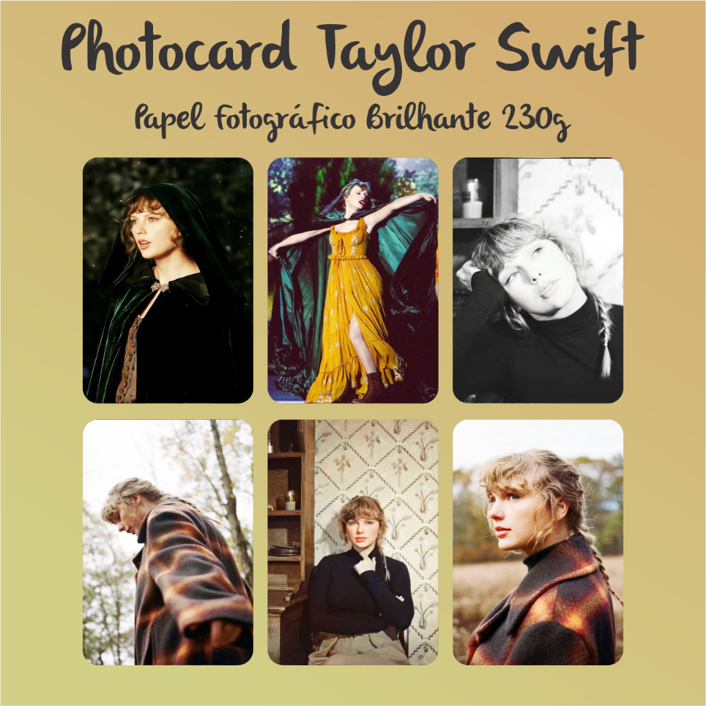 Kit Taylor Swift - 6 Photocards - Evermore | Shopee Brasil