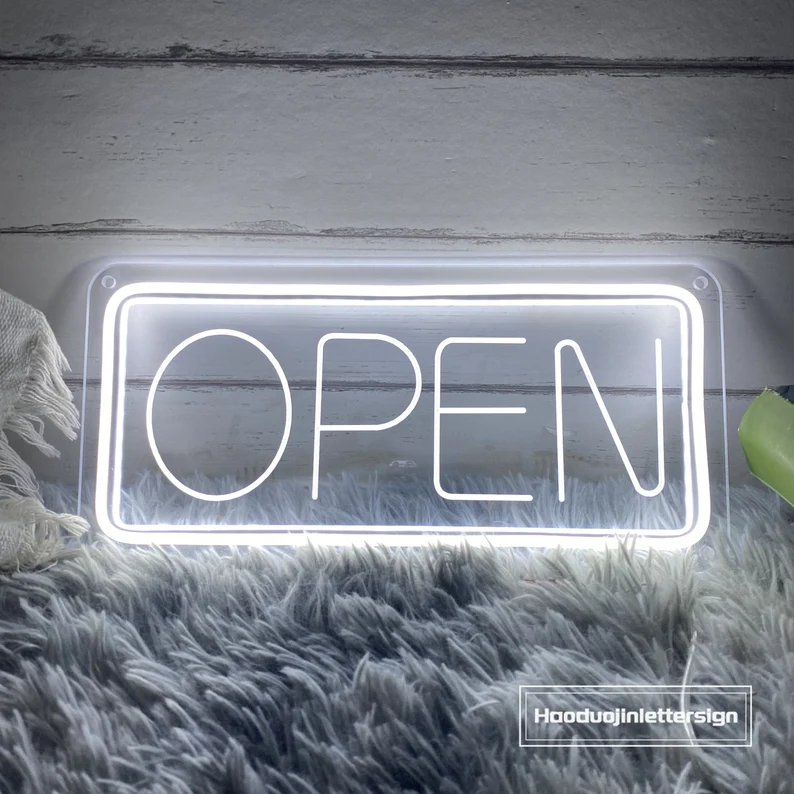 PAINEL NEON LED, OPEN NEON, PLACA EM NEON LED, LUMINOSO PARA ENTRADA ...