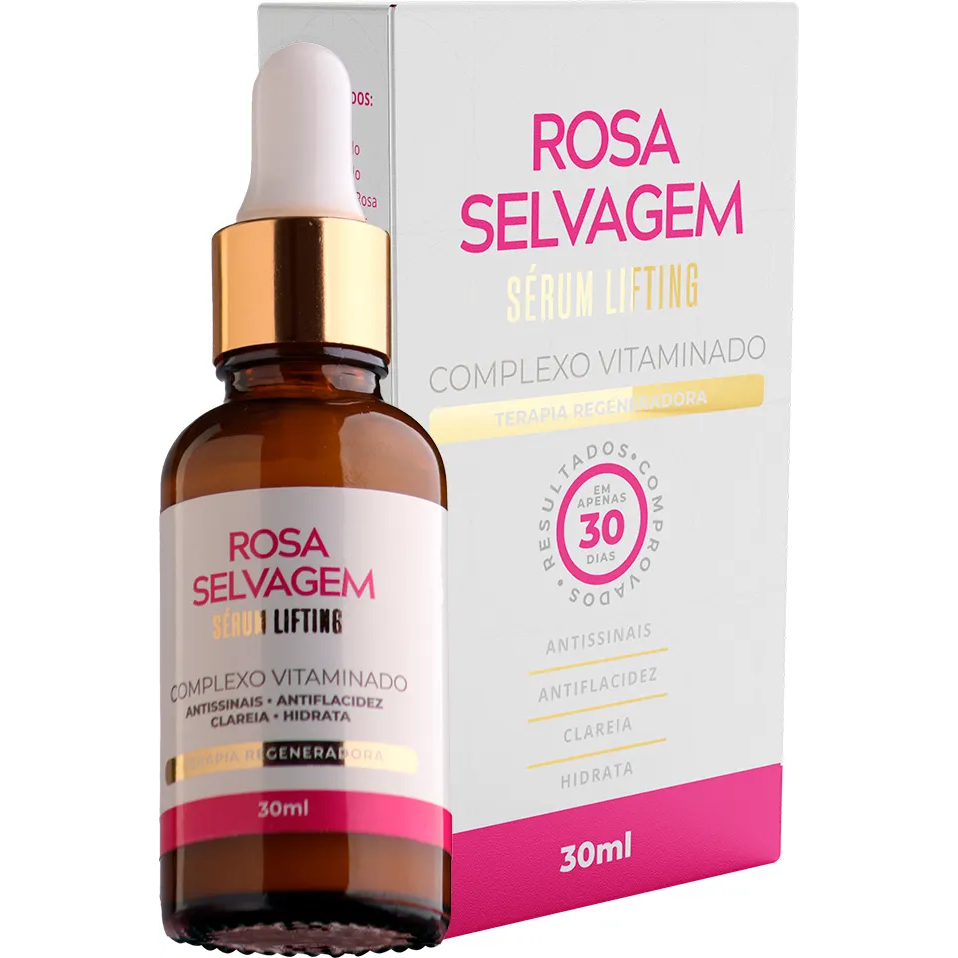 Rosa Selvagem Serum Lifting Antissinais Antiflacidez Clareia e Hidrata ...