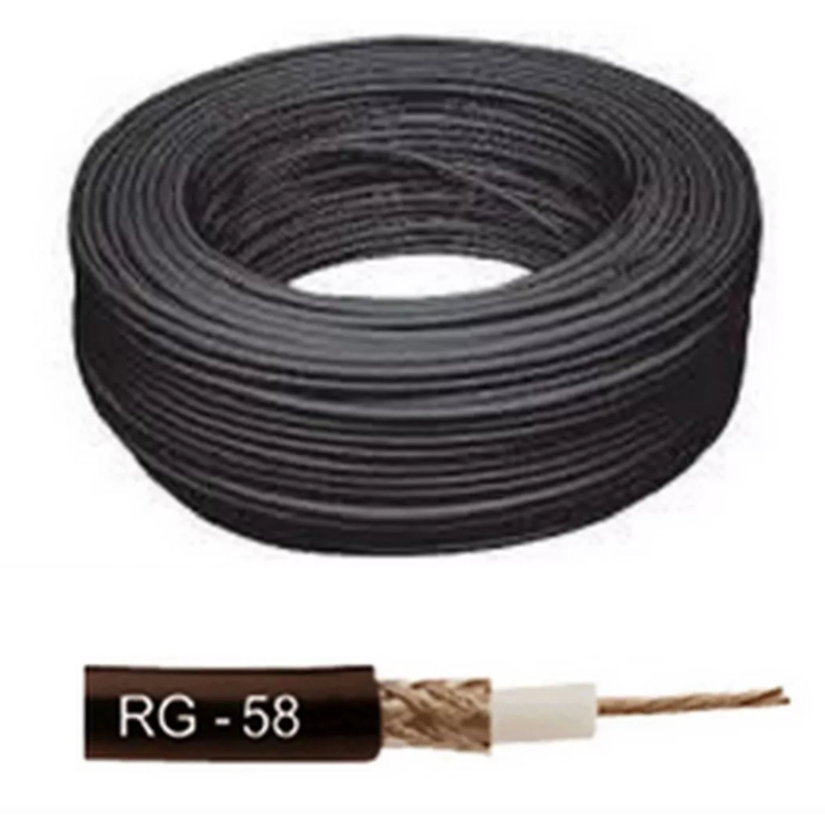 Cabo Coaxial Rg58 95% Rolo 100 Metros | Shopee Brasil