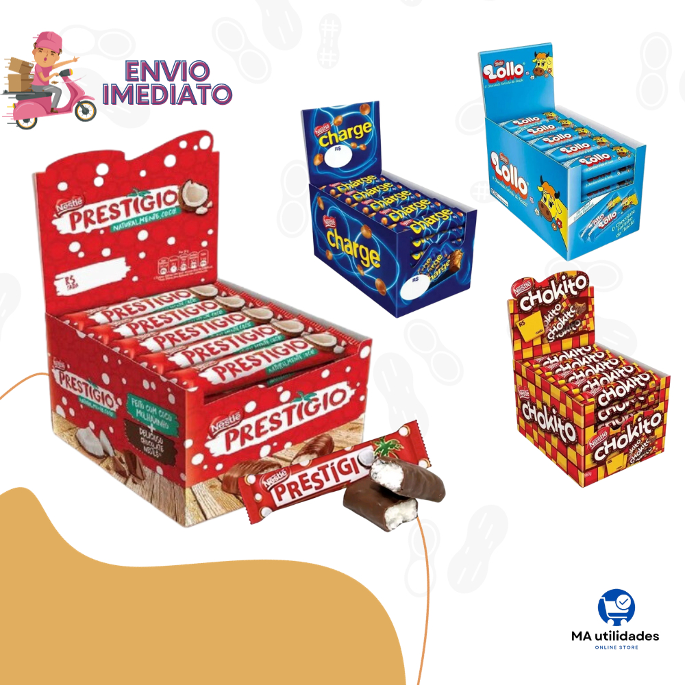 Chocolate Prestígio Lolo Charge Chokito Nestlé Display C/30 unidades ...