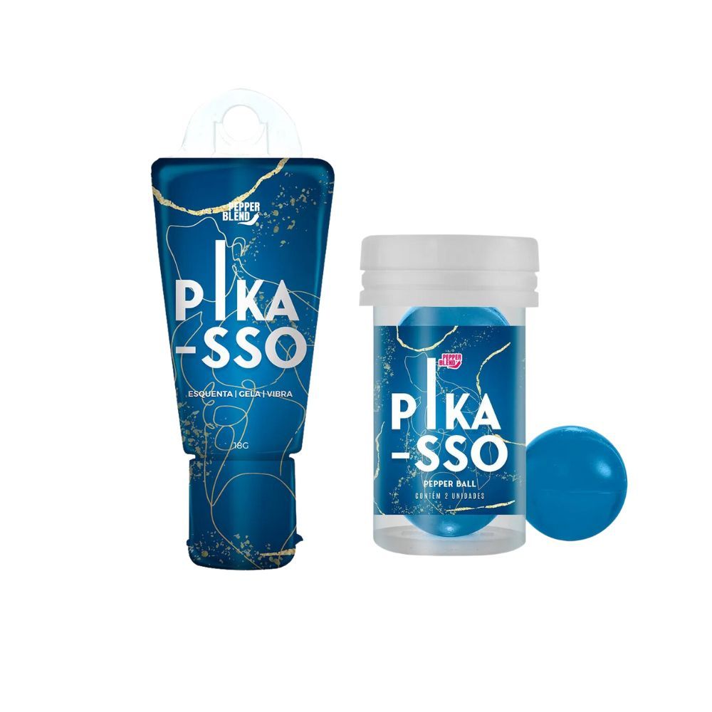 KIT Pikasso Excitante Masculino Vibrador + Bolinha Pikasso Pepper Blend ...