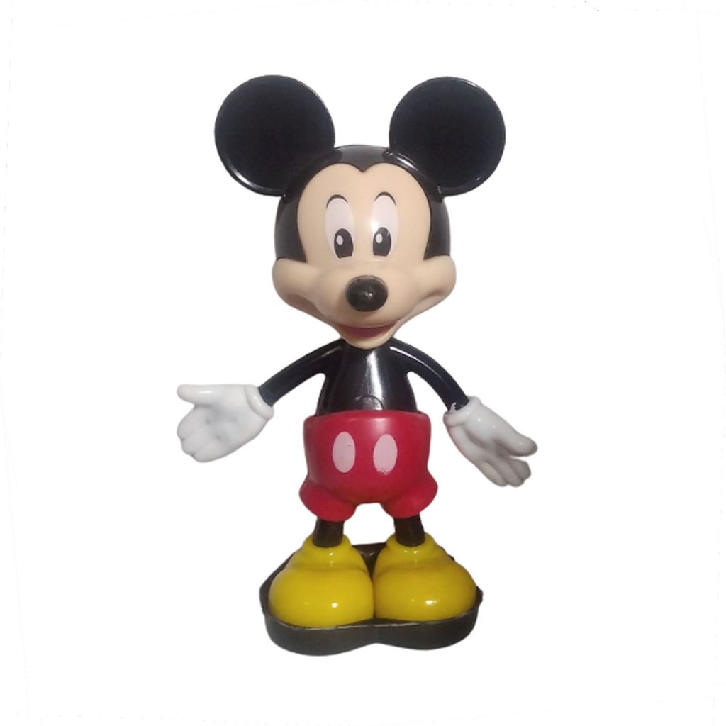 Boneco Mickey Mouse (Plástico Vinil) Walt Disney 12 Cm | Shopee Brasil