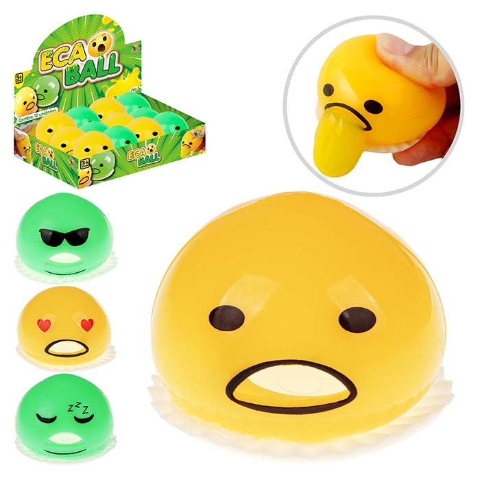 Bola anti-stress mole com goop amarelo, brinquedo de descompressão ...