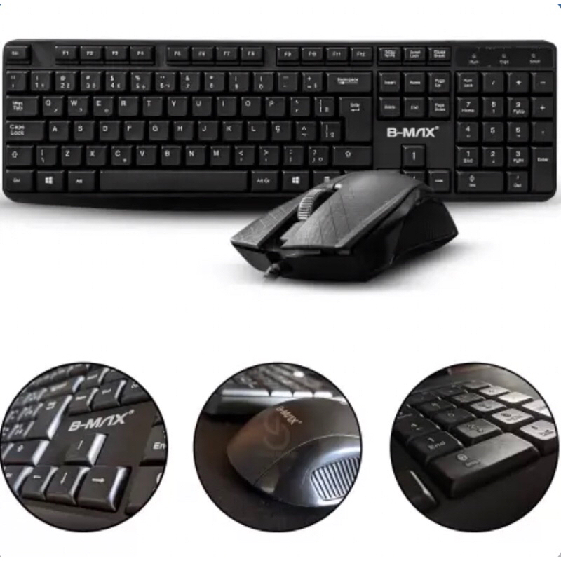 kit teclado e mouse com fio B-Max BM-T09 | Shopee Brasil
