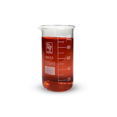 Becker De Vidro Forma Alta Graduado 100ml Bequer | Shopee Brasil