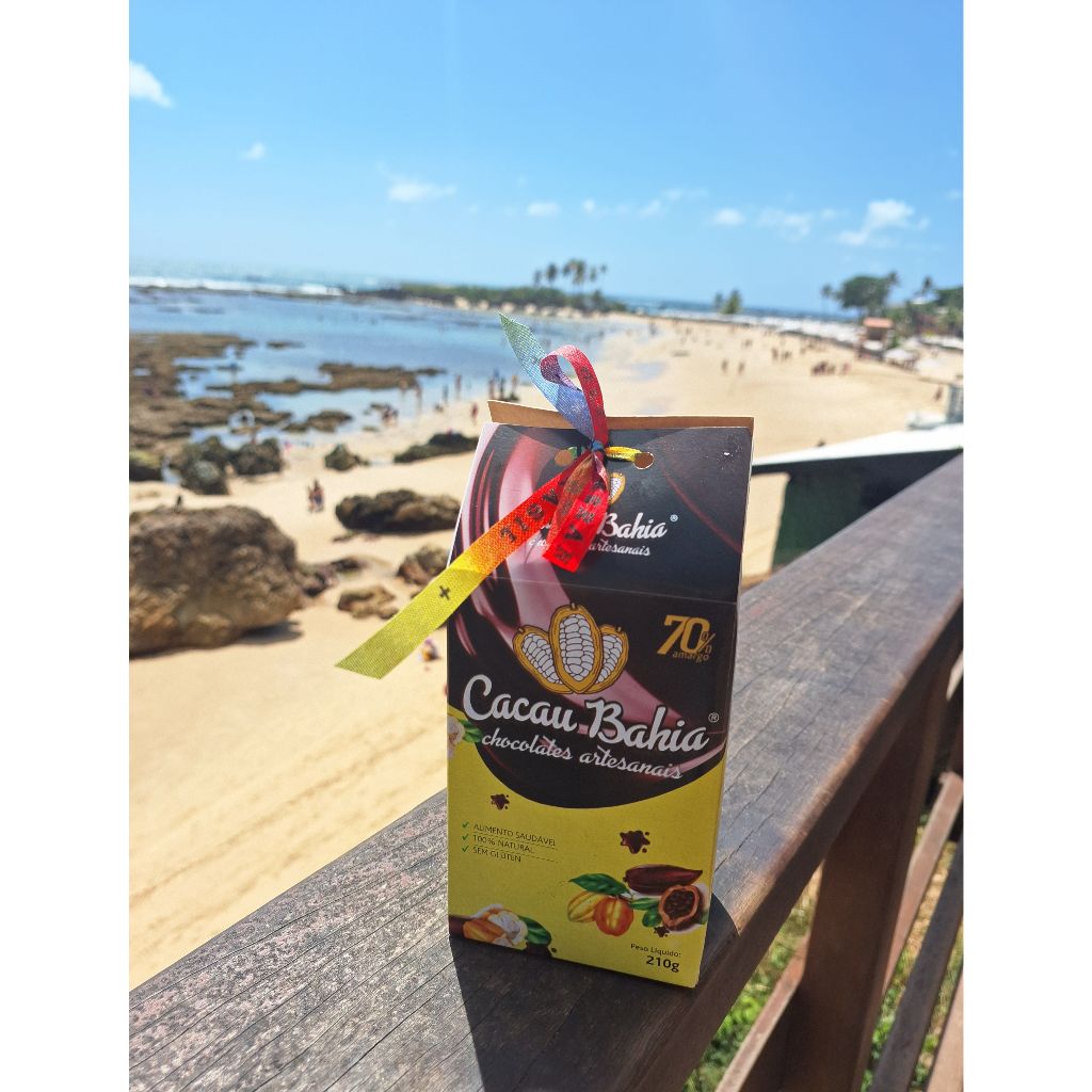 Caixa de chocolate Cacau Bahia - 210 g – sabor nibs de cacau | Shopee ...
