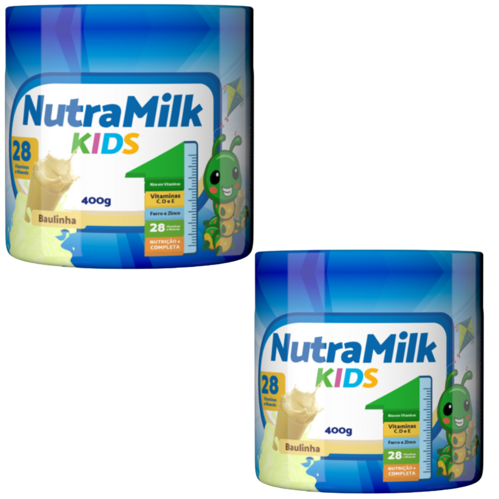 Kit 2 Suplemento Alimentar Infantil NutraMilk Kids Baunilha | Shopee Brasil
