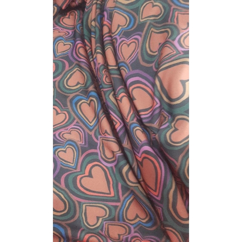 tecido seda estampado 1 metro X 1,50 mts | Shopee Brasil