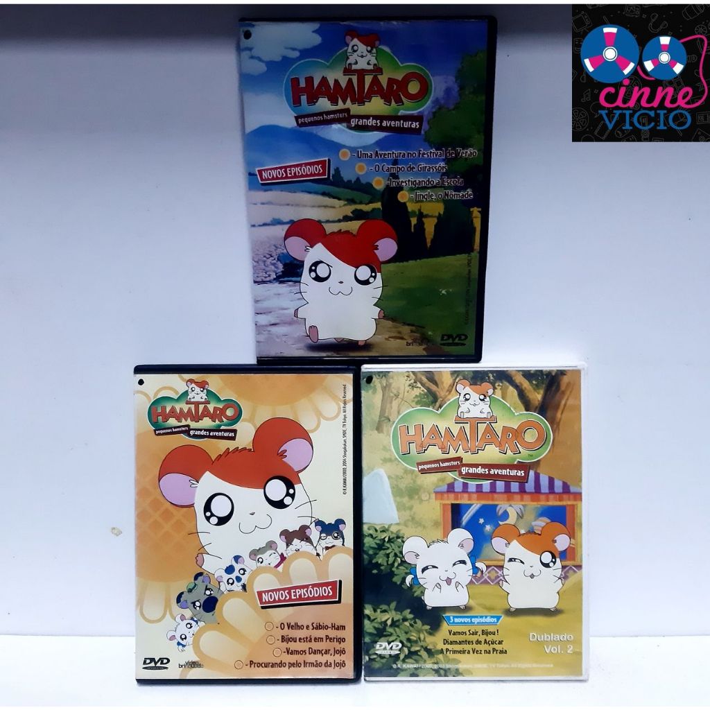DVD's - Coleção Hamtaro (3 dvd's) | Shopee Brasil