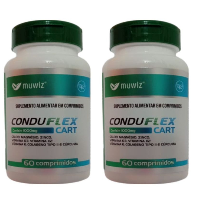 Kit 2x Conduflex Cart 1000mg Muwiz 60 comprimido | Shopee Brasil