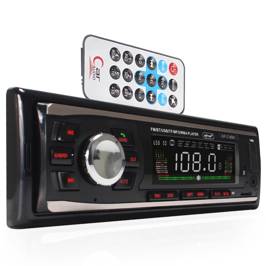 Som Automotivo Bluetooth Auto rádio 240w Fm Mp3 Player Entrada Usb Cartão Sd Aux Controle Remoto ...