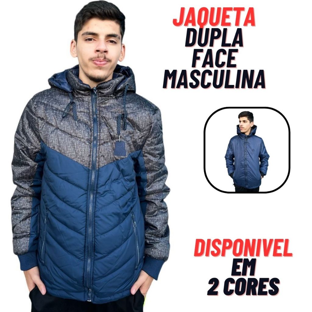 Jaqueta Bobojaco Masculino Dupla Face Nylon | Shopee Brasil Jaqueta Bobojaco Masculino Dupla Face Nylon | Shopee Brasil