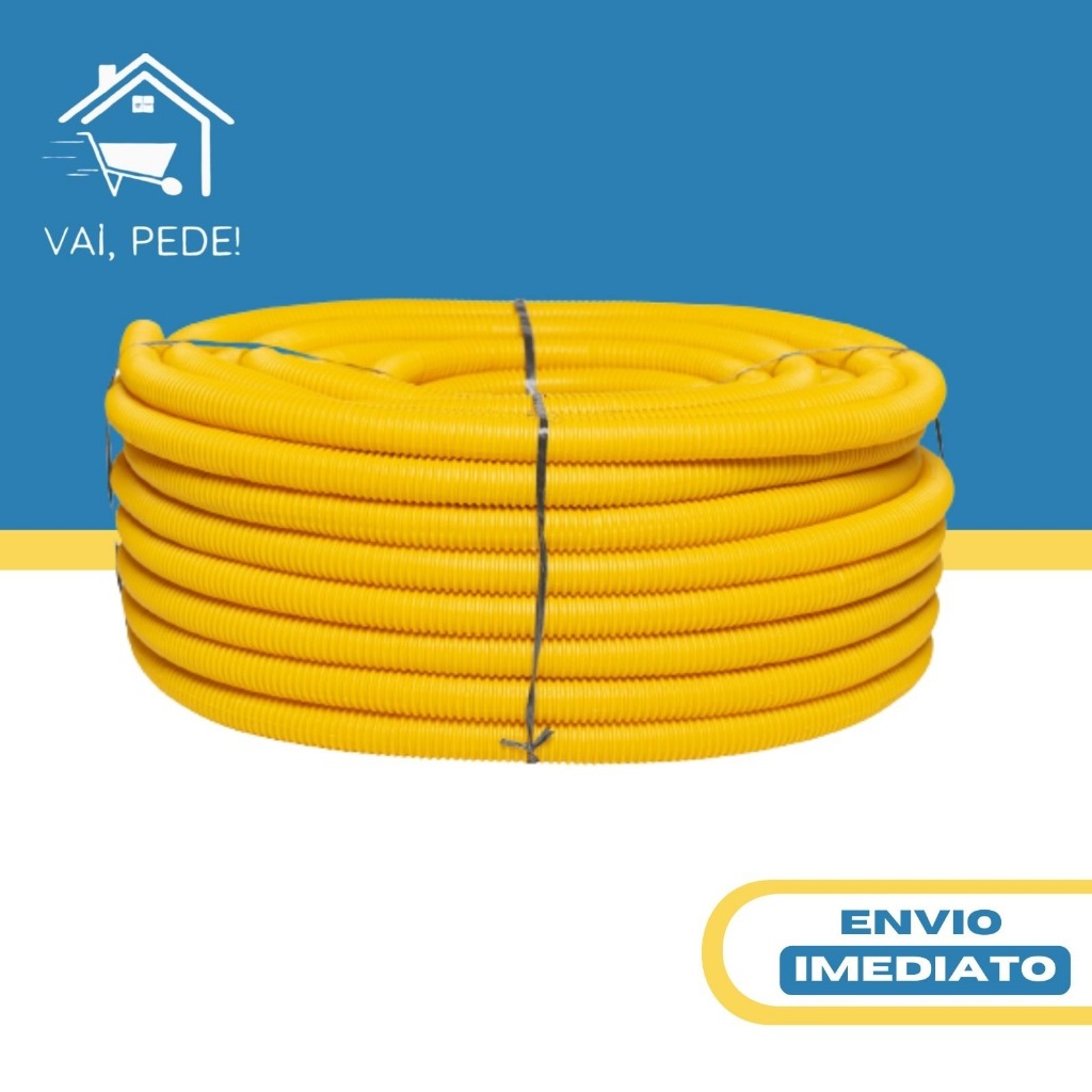 Conduíte Corrugado - Eletroduto (50 metros) 3/4 (25mm) - 5/8 (20mm ...