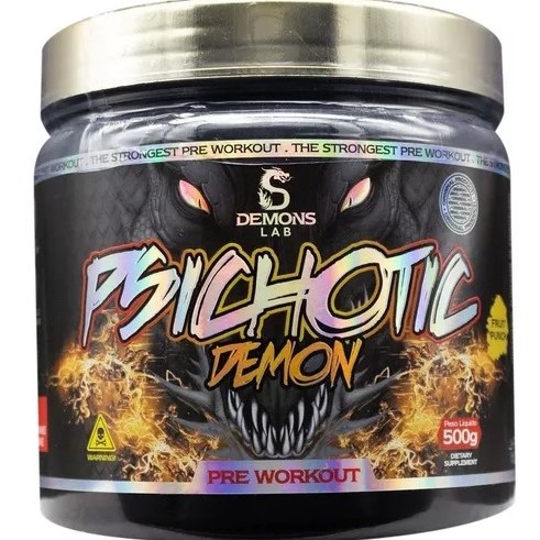 Pré Treino Psichotic Gold 500g Sabor Fruit Punch Demons Lab | Shopee Brasil