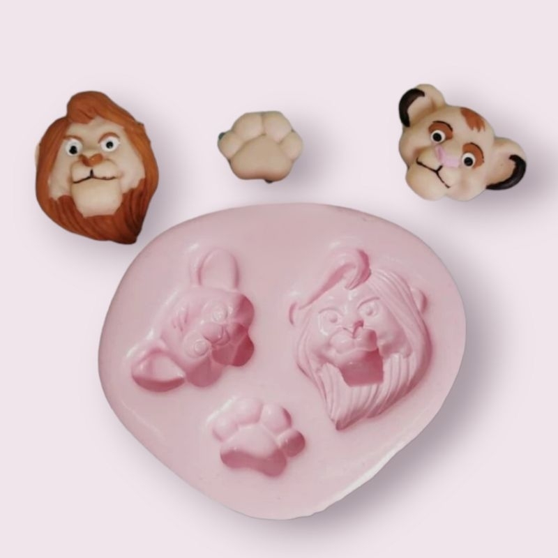Molde de Silicone Rei Leão cód 341 - Simba, Musafa, Patinha | Shopee Brasil