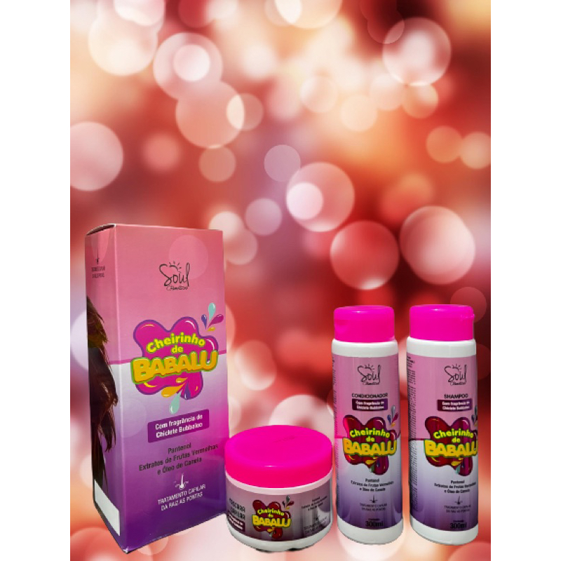 KIT CAPILAR CHEIRINHO DE BABALU HIDRATAÇÃO E RECONSTRUÇÃO | Shopee Brasil
