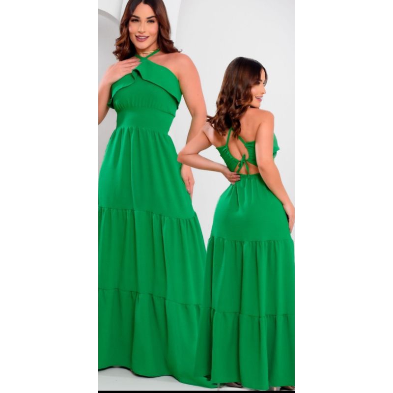 Vestido Longo Violeta | Shopee Brasil