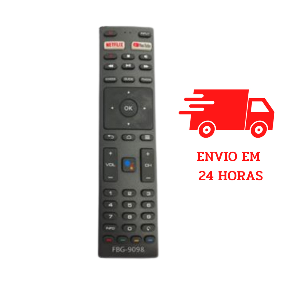 Controle Remoto JVC Smart Tv 4k Netflix Youtube - Modelo: RCM5 | Shopee ...