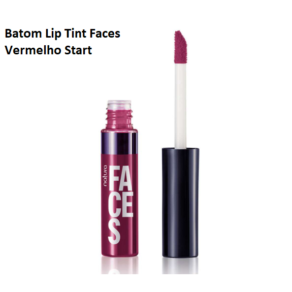 Batom Natura Faces Lip Tint Lábios e Bochechas Batom Líquido Matte ...