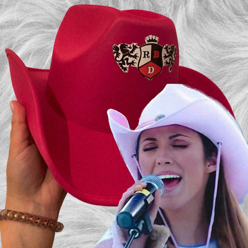 CHAPÉU ROSA RBD INSPIRADO NA ANAHI SALVAME | Shopee Brasil
