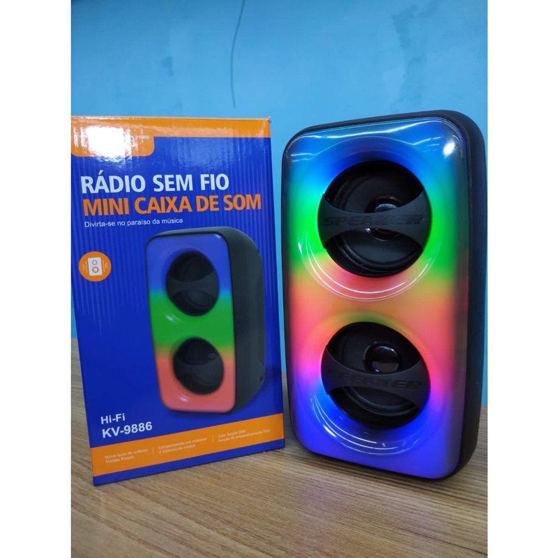 Mini Caixinha De Som Amplificada Portátil INOVA HI- FI (KV 9886 ...