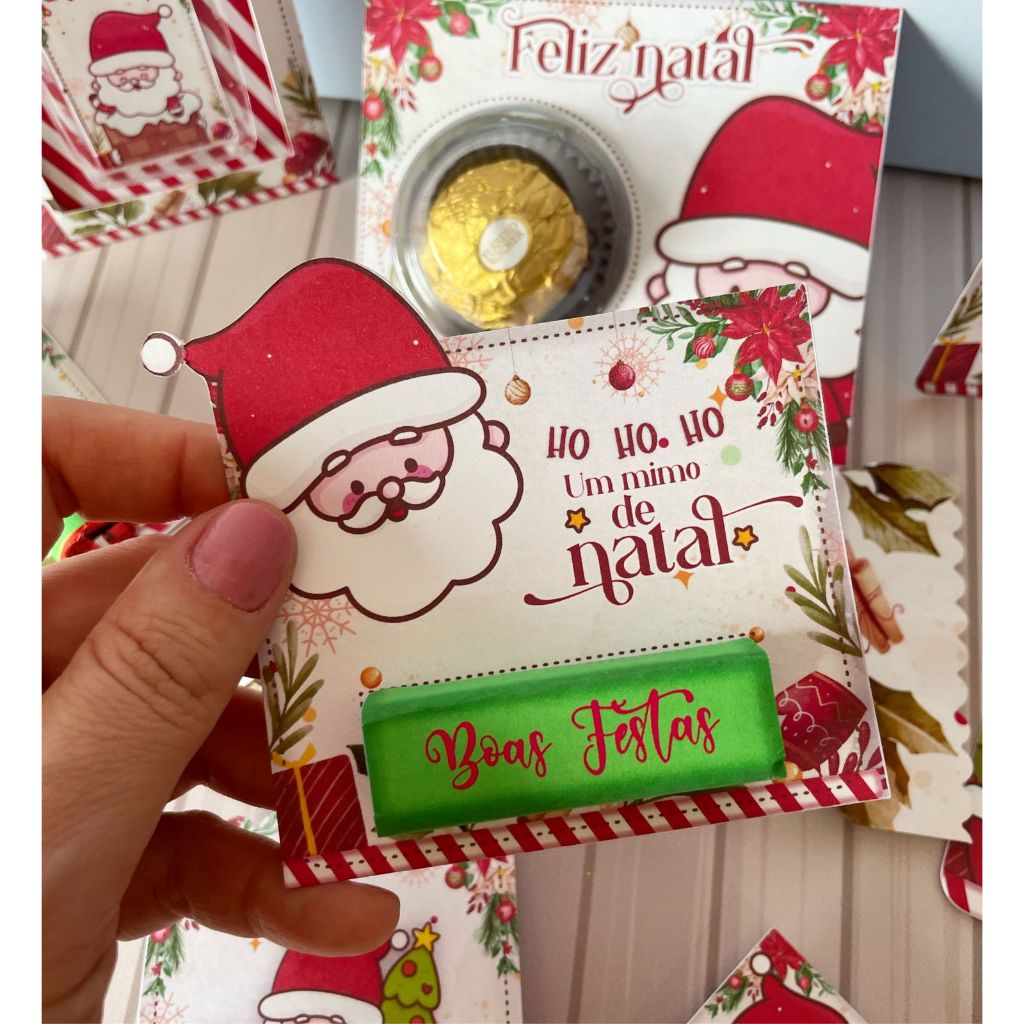 20 cartão para bis lembrancinha de natal/ não acompanha bis | Shopee Brasil