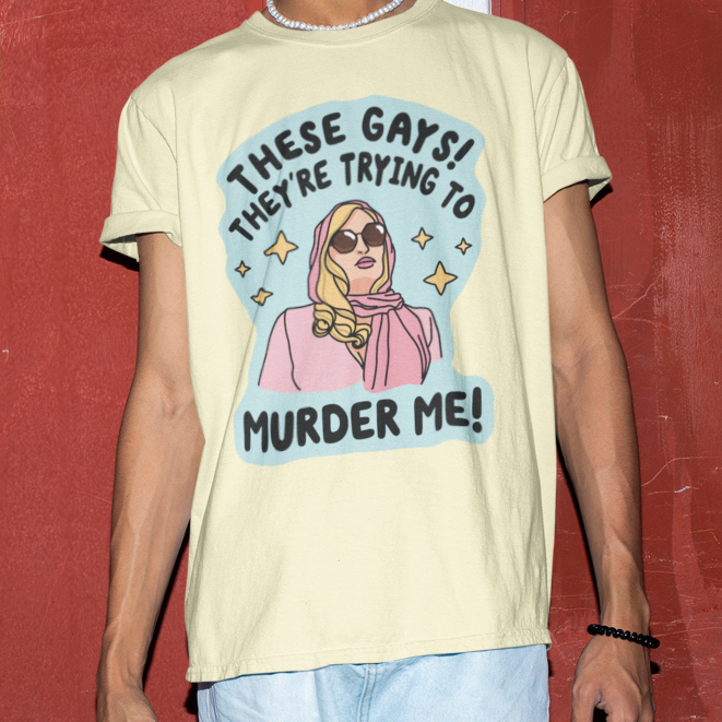 Camiseta unissex Tanya White Lotus these gays they're trying to murder ... Camiseta unissex Tanya White Lotus these gays they're trying to murder ...
