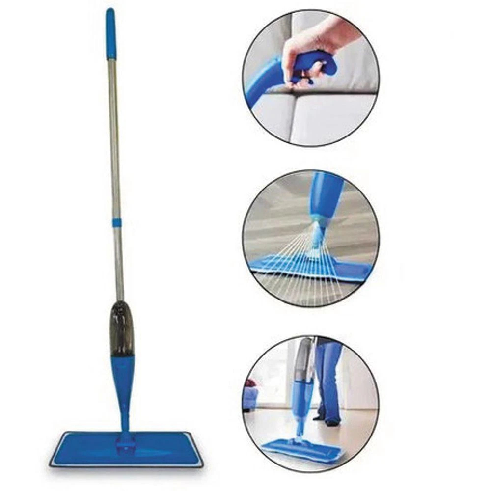 Rodo Esfregão Mop Spray Com Dispenser Para Limpeza Geral Com Microfibra ...