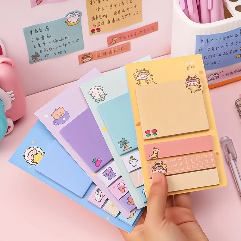 POST IT FOFO MARCADOR LEMBRETE STICKY NOTES KAWAII PAPELARIA FOFA ...