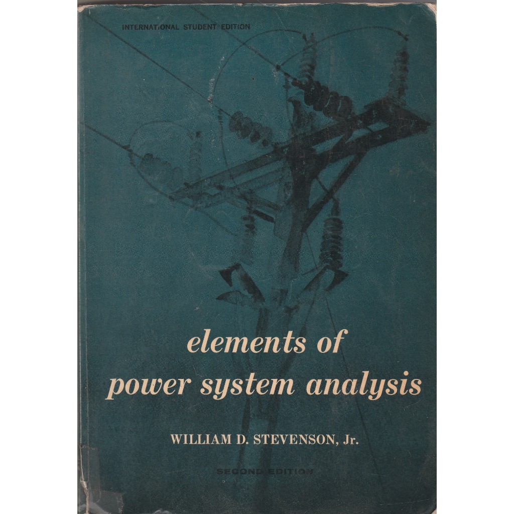 Livro Elements Of Power System Analysis Second Edition Shopee Brasil