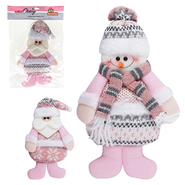 Fam Cherry Enfeite Noel/Boneco Luxo rosa natal | Shopee Brasil