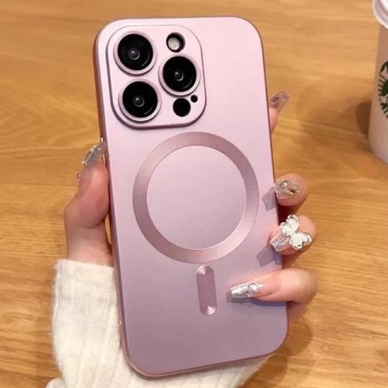 CASE LUX MAG - Capa Capinha Magsafe Magnético Metálico Sem Fio para iPhone 11/12/13/14/15 Plus ...