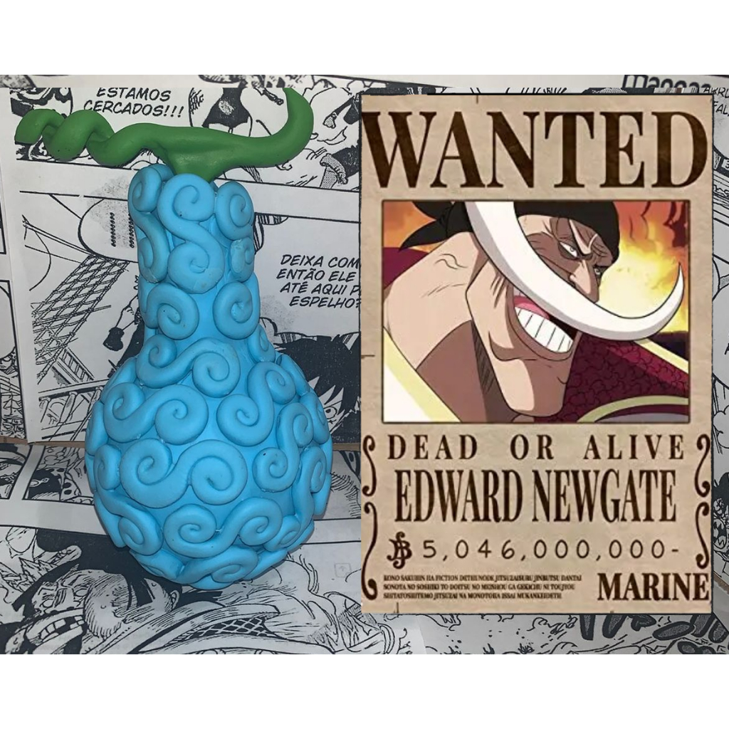 Akuma no Mi (Fruta do Diabo) - Gura Gura no Mi + Cartaz de Procurado ...