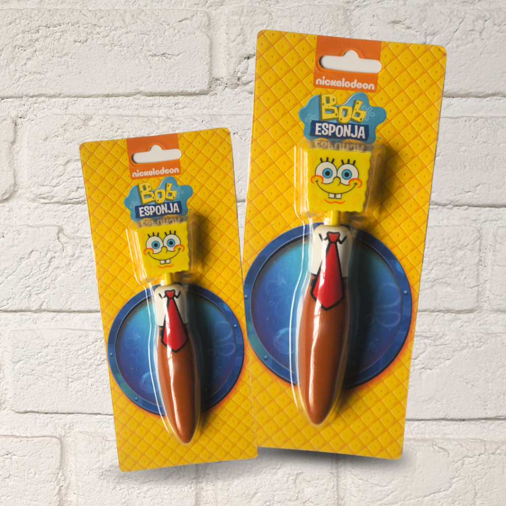 Caneta Bob Esponja - Nickelodeon - Roller Pen - Azul- Anos 2000 ...