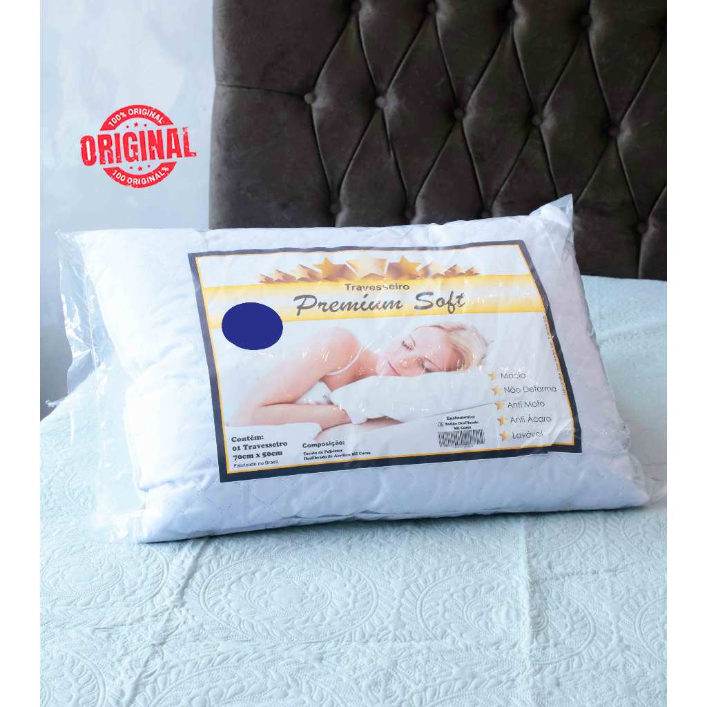 Travesseiro percal premium soft 60x45cm | Shopee Brasil
