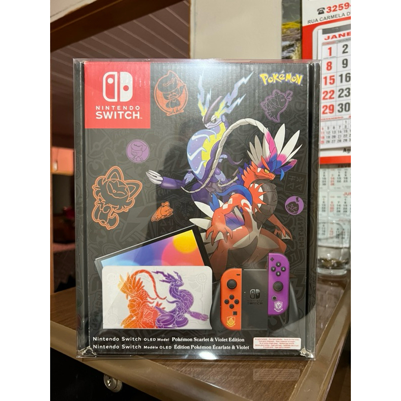 Nintendo Switch Oled 64gb Pokémon Scarlet And Violet Edição Escorrega O