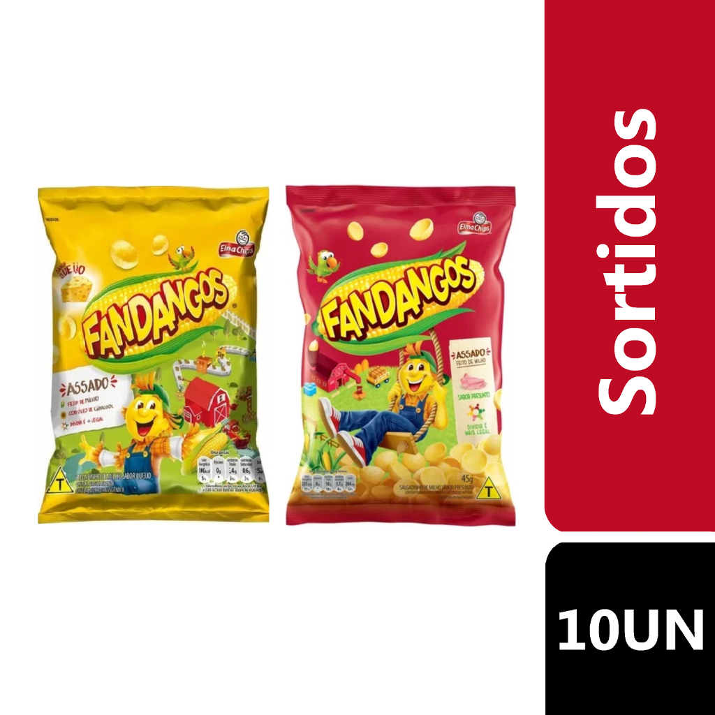 Kit 10 Salgadinhos Elma Chips Fandangos Ruffles Cheetos | Shopee Brasil
