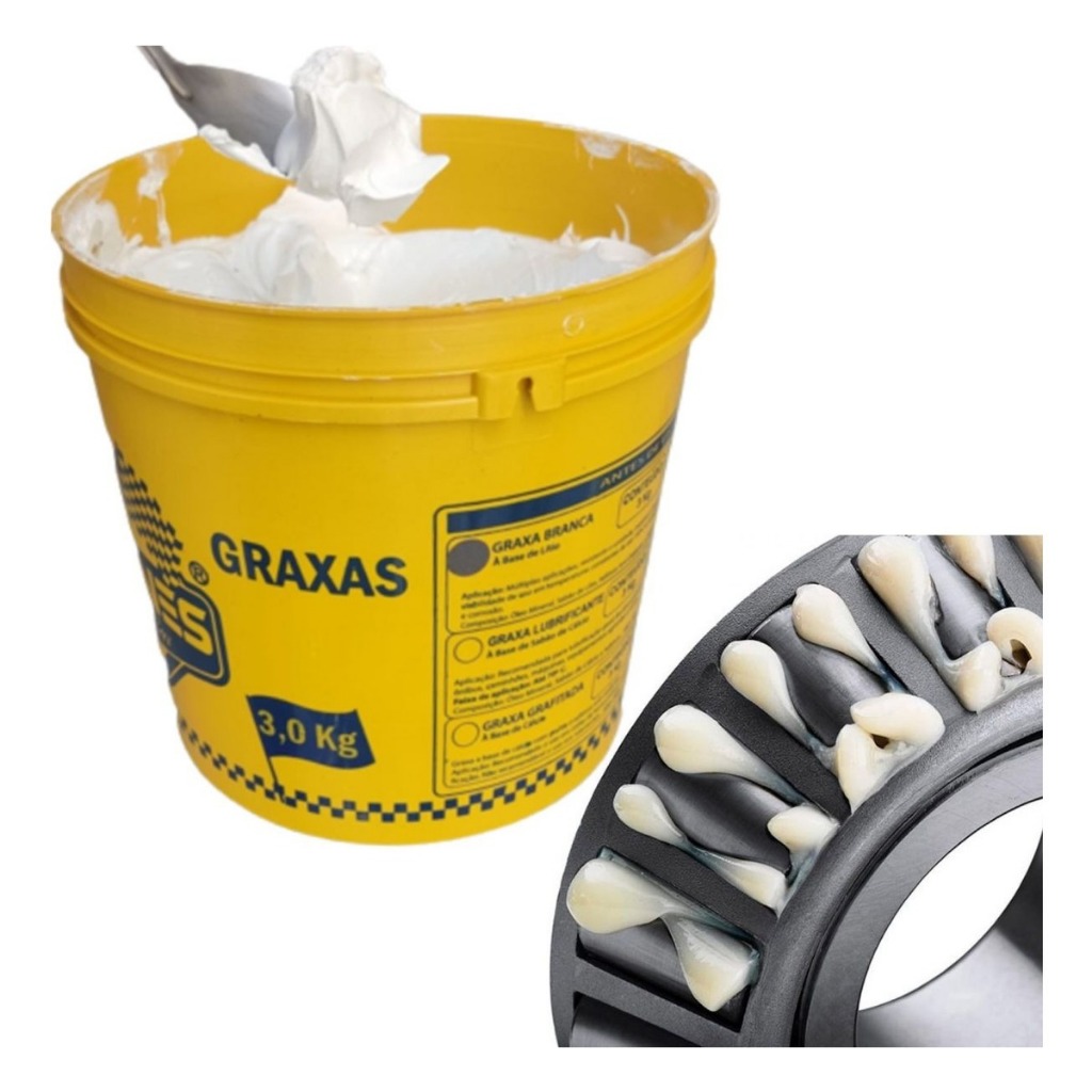Graxa Base Sabao De Calcio Lubrificante Multiuso Geral 3kg | Shopee Brasil