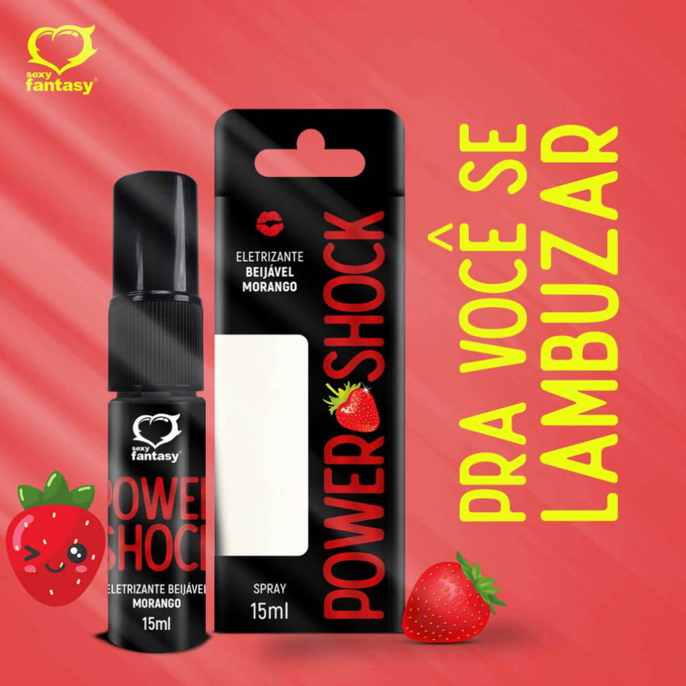 Vibrador Líquido Power Shock Gel Excitante Beijável Eletrizante Unissex ...