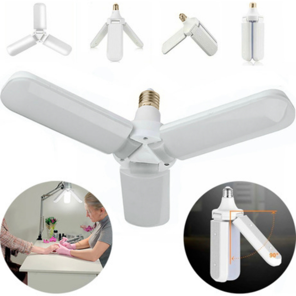 Lâmpada Led 45w Pétalas Dobrável 6500k Ajustável Branco Bivolt ...