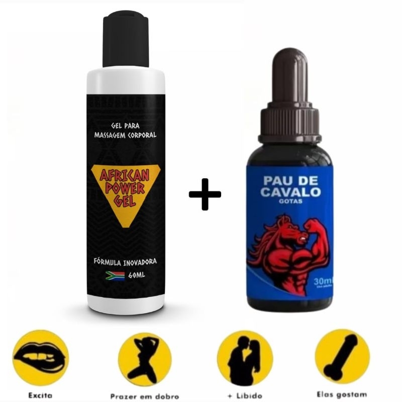 African Power Gel + Pau de Cavalo Gotas Original pronta entrega ...