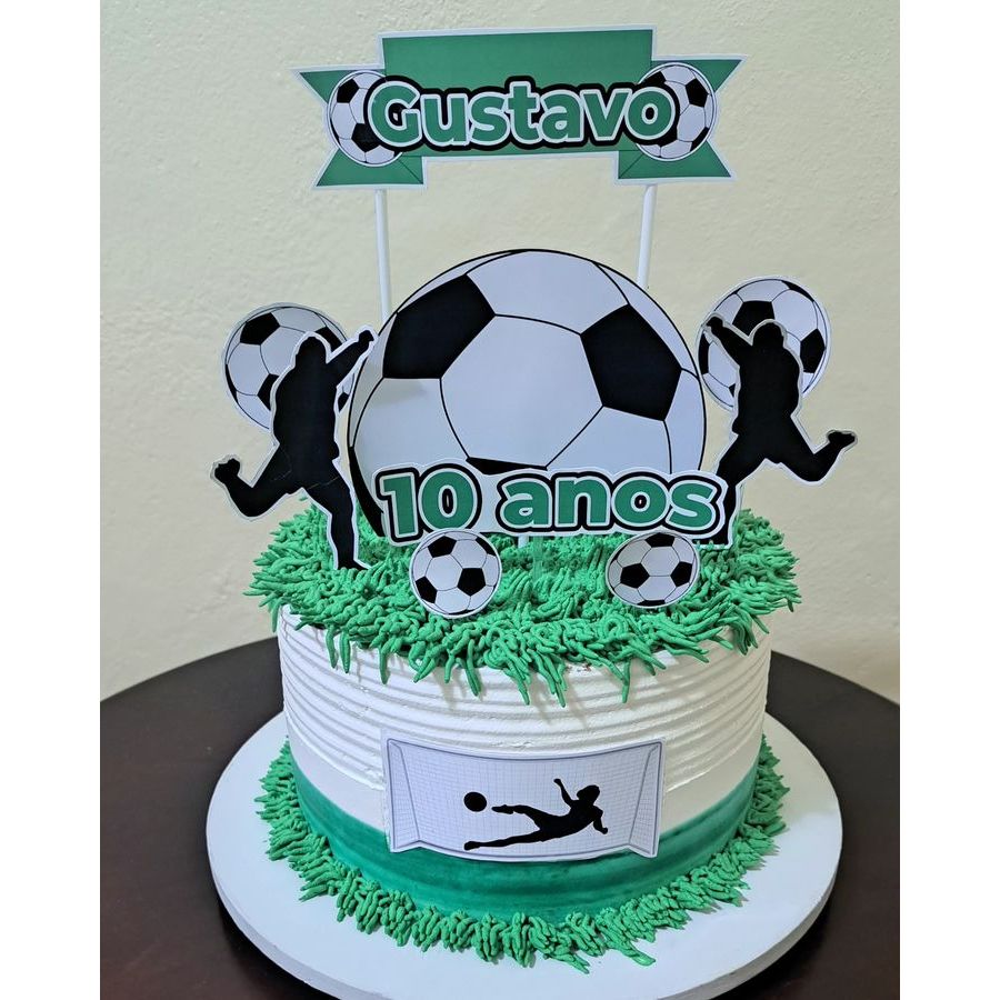 Topo Topper de bolo futebol | Shopee Brasil