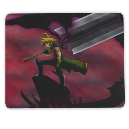 Mouse pad personalizado gamer - Meliodas Sete pecados capitais | Shopee ...