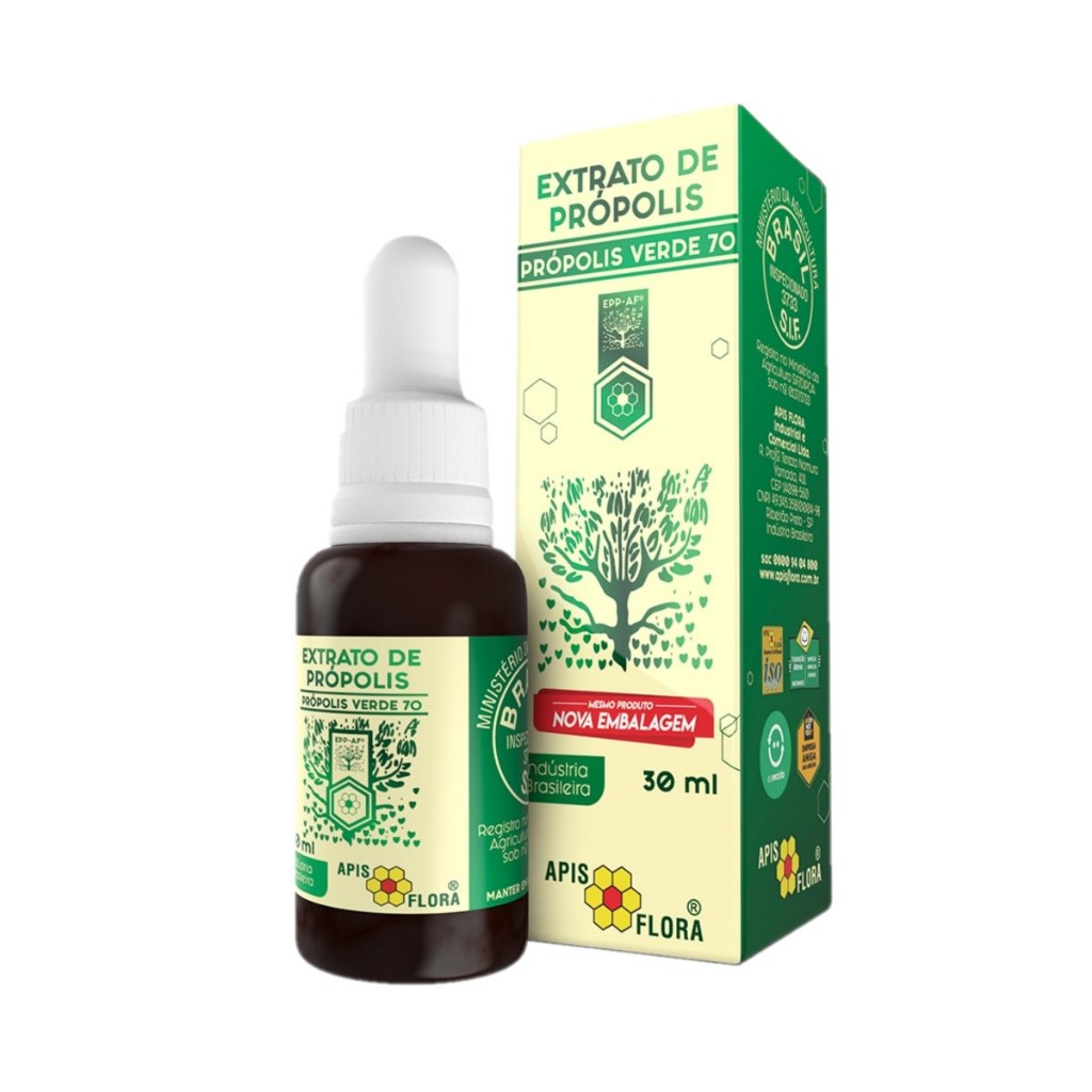 Própolis Verde 70 Extrato Apis Flora Saúde Imunidade 30ml | Shopee Brasil